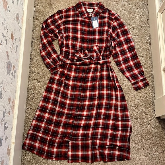 Universal Thread | Dresses | Flannel Plaid Silk Dress Xl | Poshmark